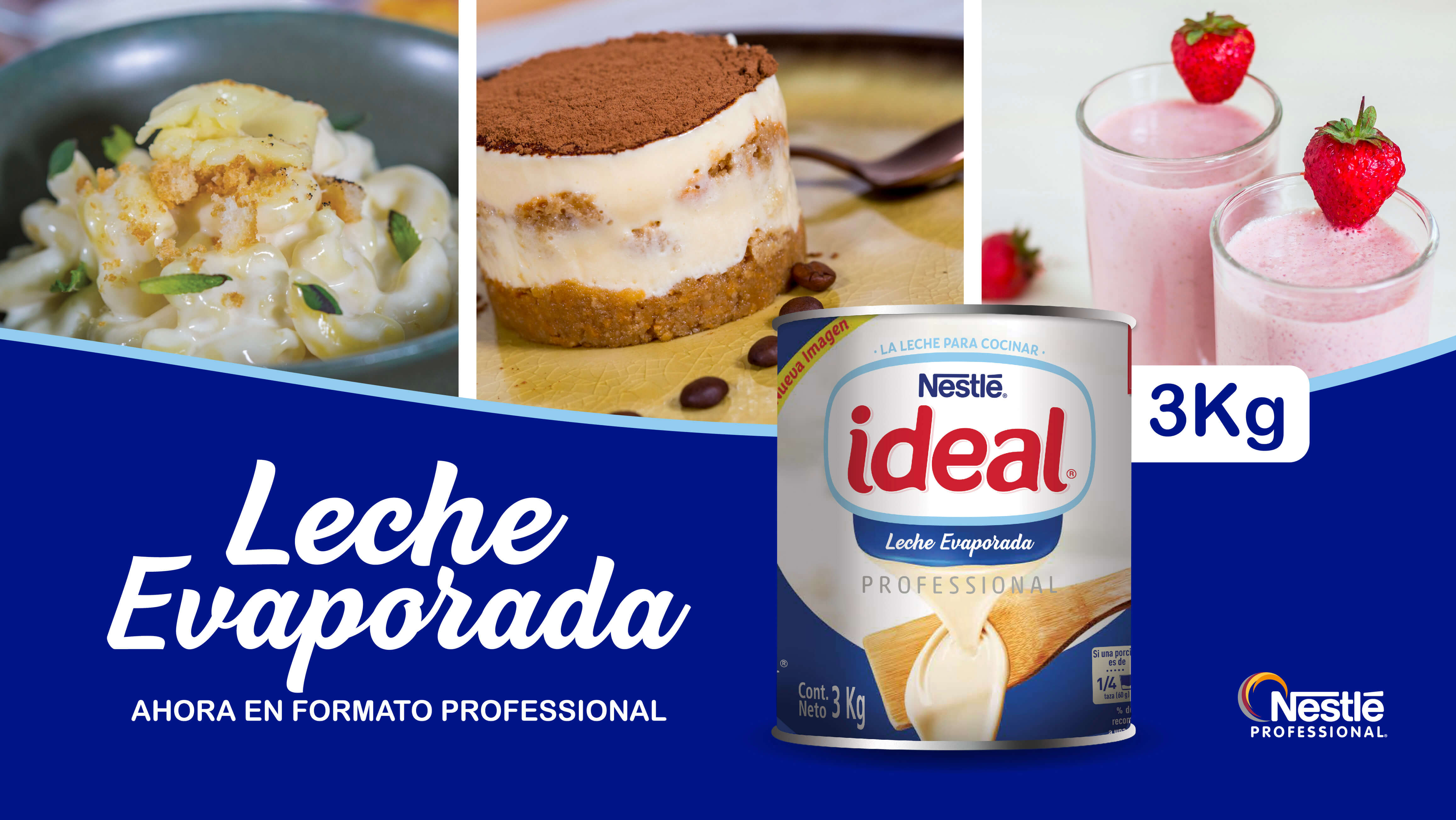 Leche evaporada al por mayor NESTLÉ® IDEAL® 3kg