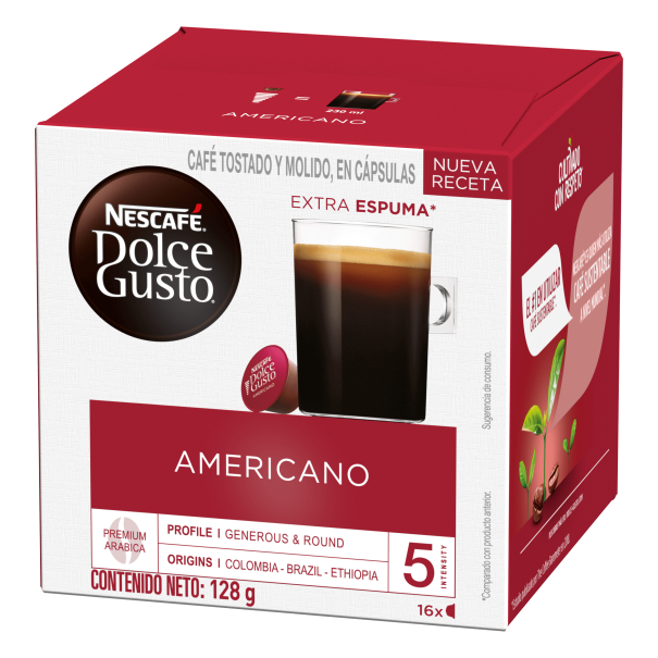 Nescafé® Dolce Gusto® Café Americano Caja por 16 Cápsulas