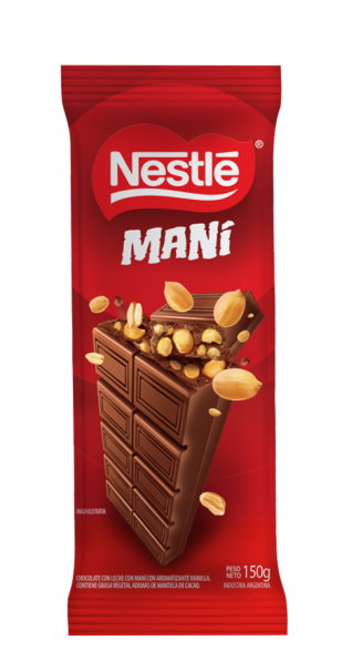 CHOCOLATE NESTLÉ® Tableta de Chocolate con Maní de 150g